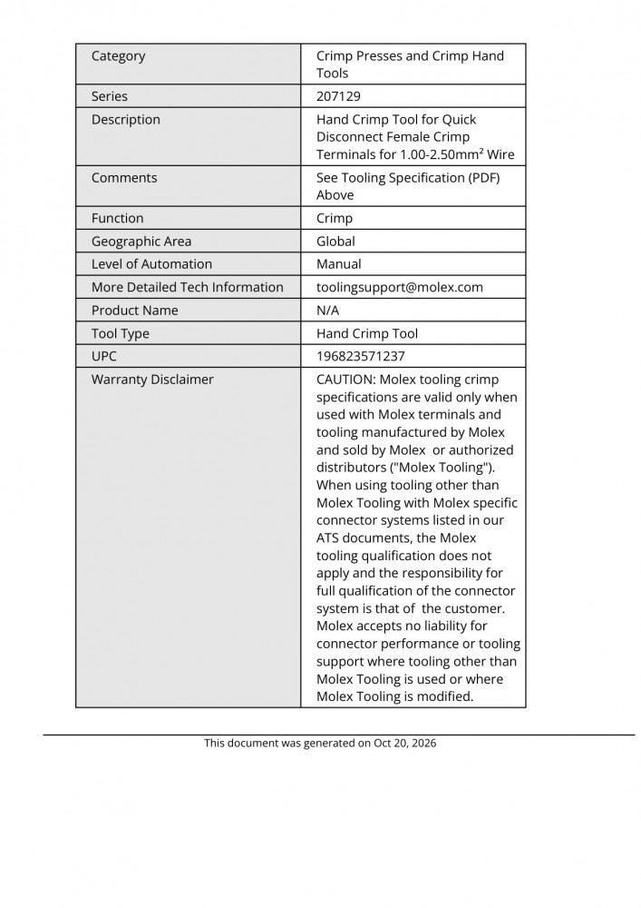 Technical document image 2 for MOLEX 2238630100