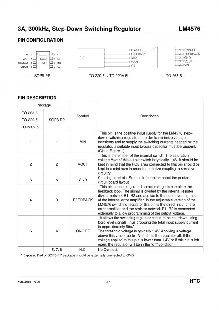 LM4576 datasheet page 3