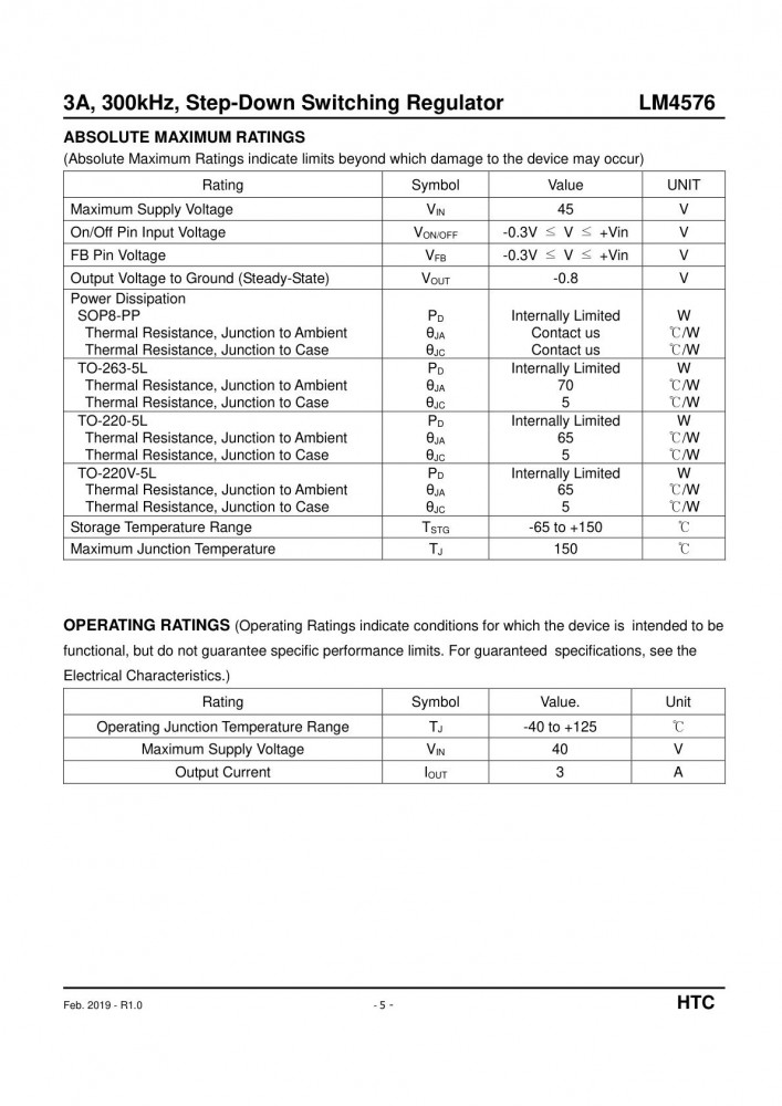 LM4576 datasheet page 5