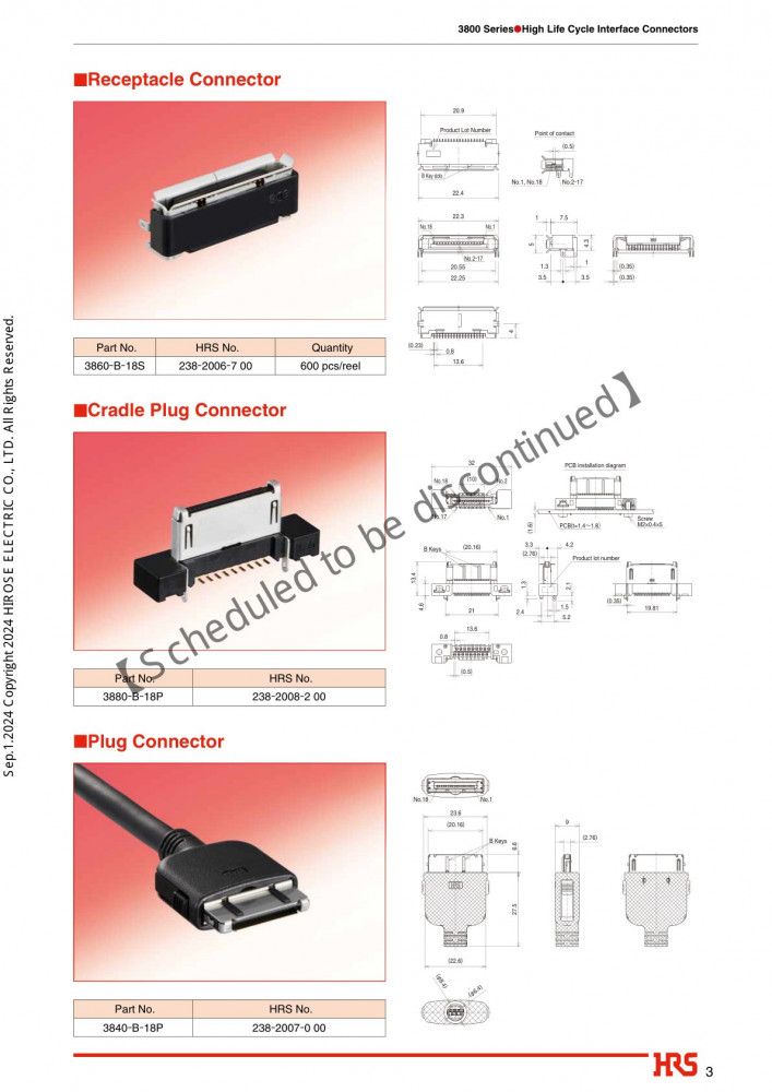 HRS 3860-B-18S datasheet page 3