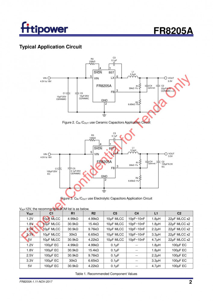 FR8205A datasheet page 2