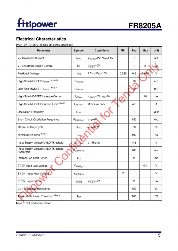 FR8205A datasheet page 5