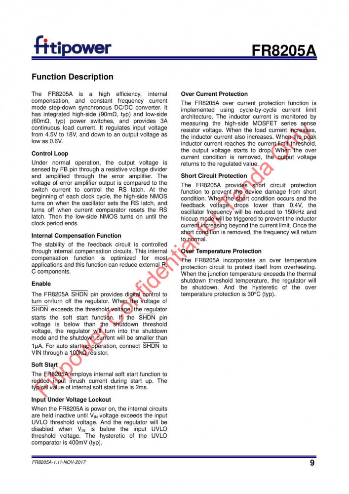 FR8205A datasheet page 9