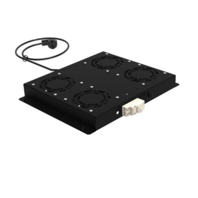 Linkeo - Fan module with 6 fans and analog thermostat 2P+E british standard plug
