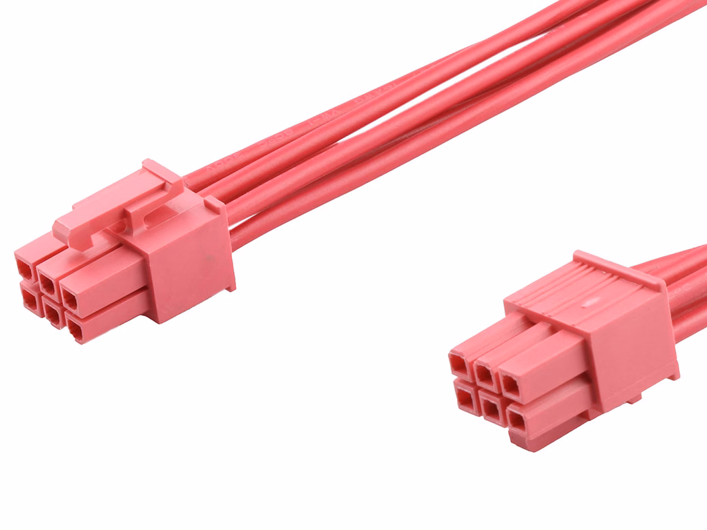 Mini-Fit Versa Color-to-Mini-Fit Versa Color Off-the-Shelf (OTS) Cable Assembly, 4.20mm Pitch, Dual Row, 150.00mm Length, 2 Circuits, Red