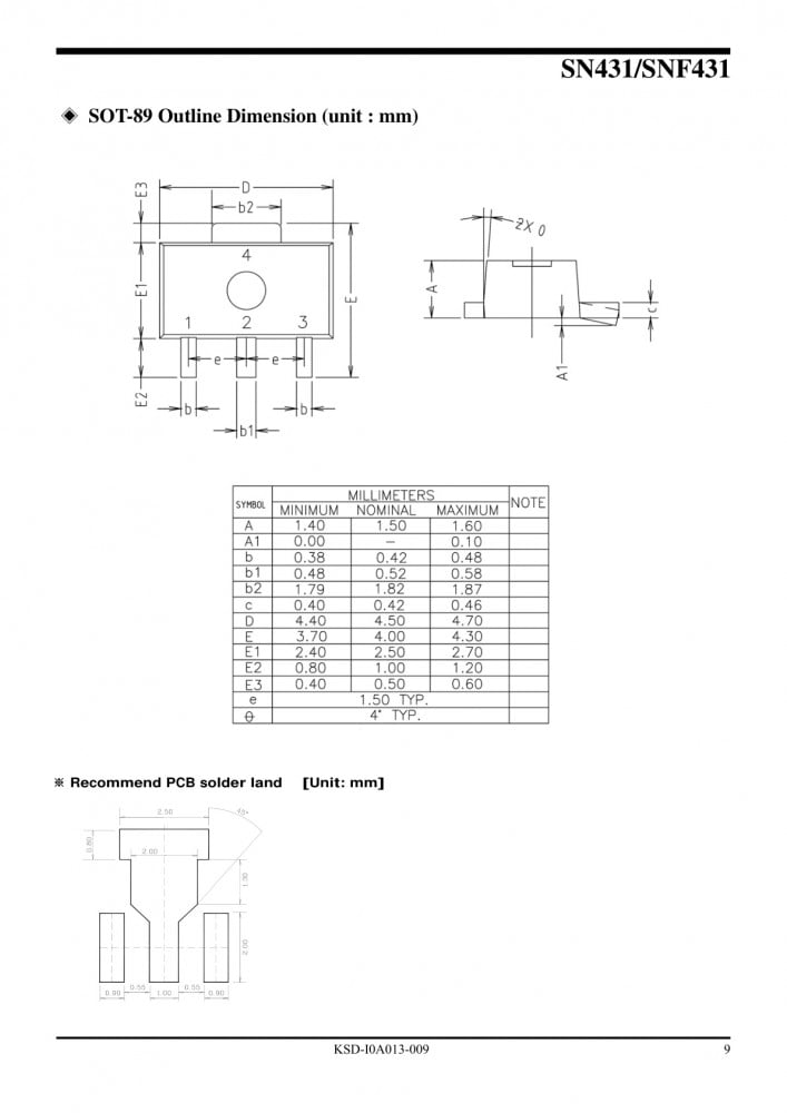 SN431AAT datasheet page 9