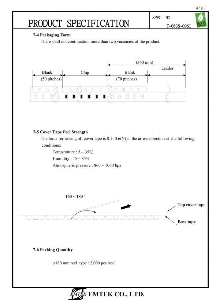 EMTEK LCD1210 specification page 10