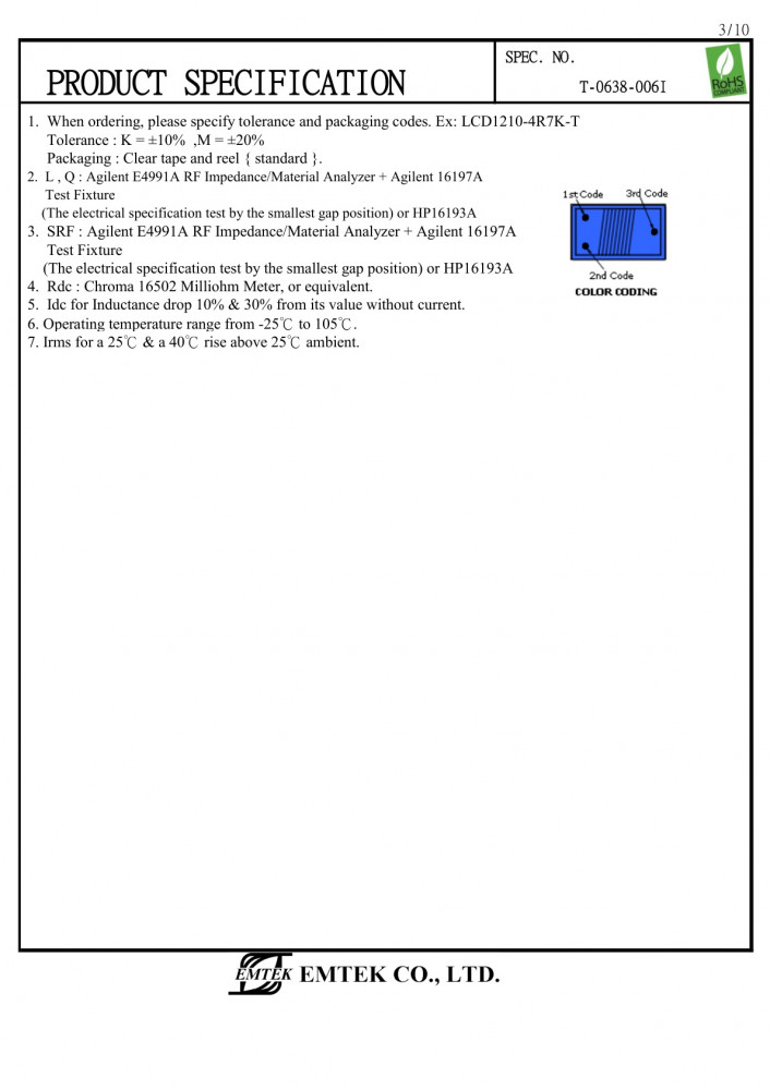 EMTEK LCD1210 specification page 4