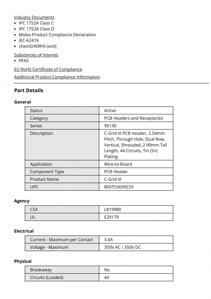 MOLEX 901301144 technical document image 2