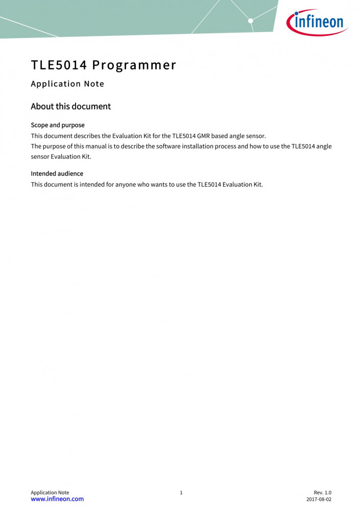 TLE5014 programmer document page 1