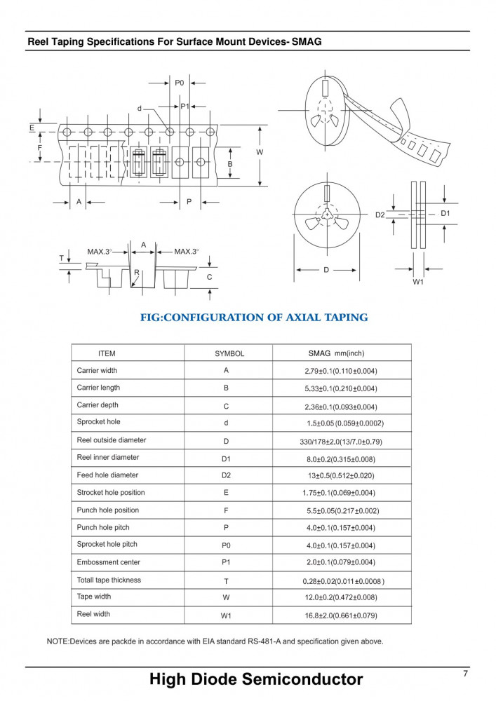 High Diode SMAJ TVS datasheet page 7