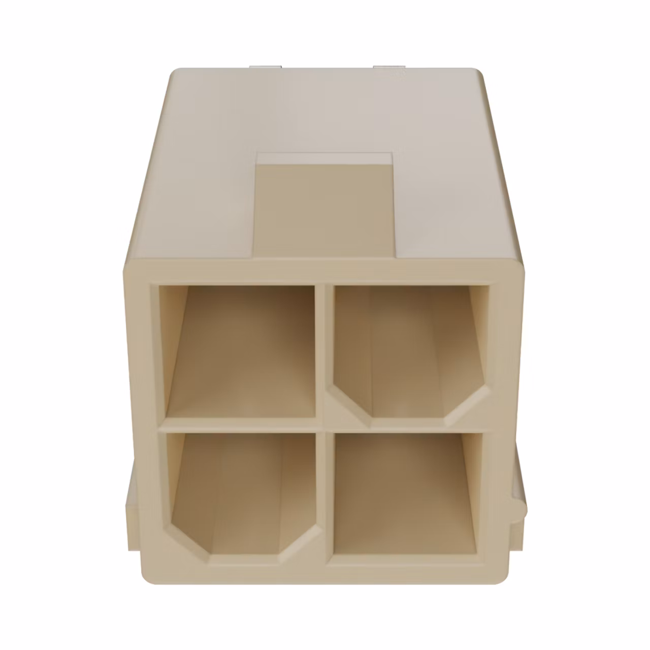 Mini-Fit Jr. Header, 4.20mm Pitch, Right Angle, without Flange, 4 Circuits, Matte Tin (Sn) Plating, Beige, Tape and Reel for sale