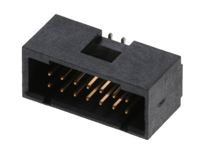 2.54mm Pitch C-Grid Header, Surface Mount, Dual Row, Vertical, Shrouded, 50 Circuits, 0.38µm Gold (Au) Selective Plating, without Press-fit Plastic Pegs