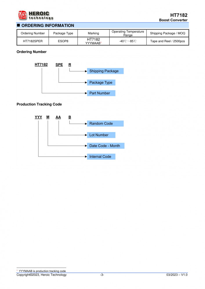 HT7182SPER datasheet page 3