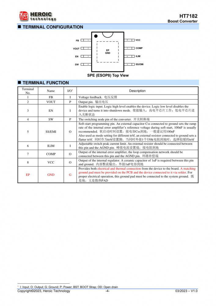 HT7182SPER datasheet page 4