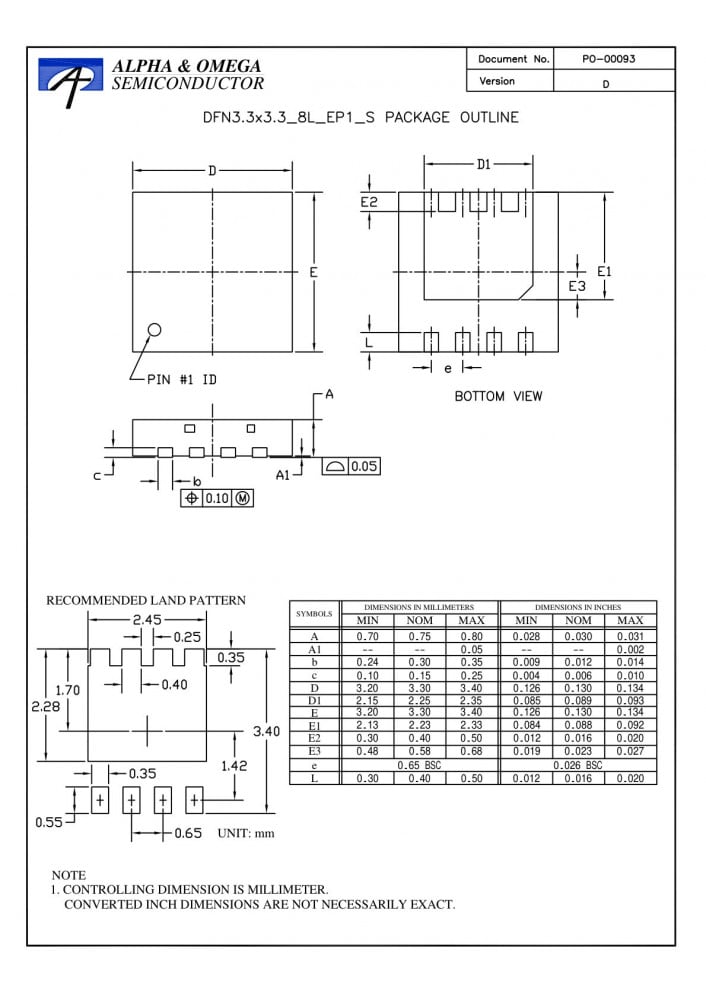 AON7423 datasheet page 8