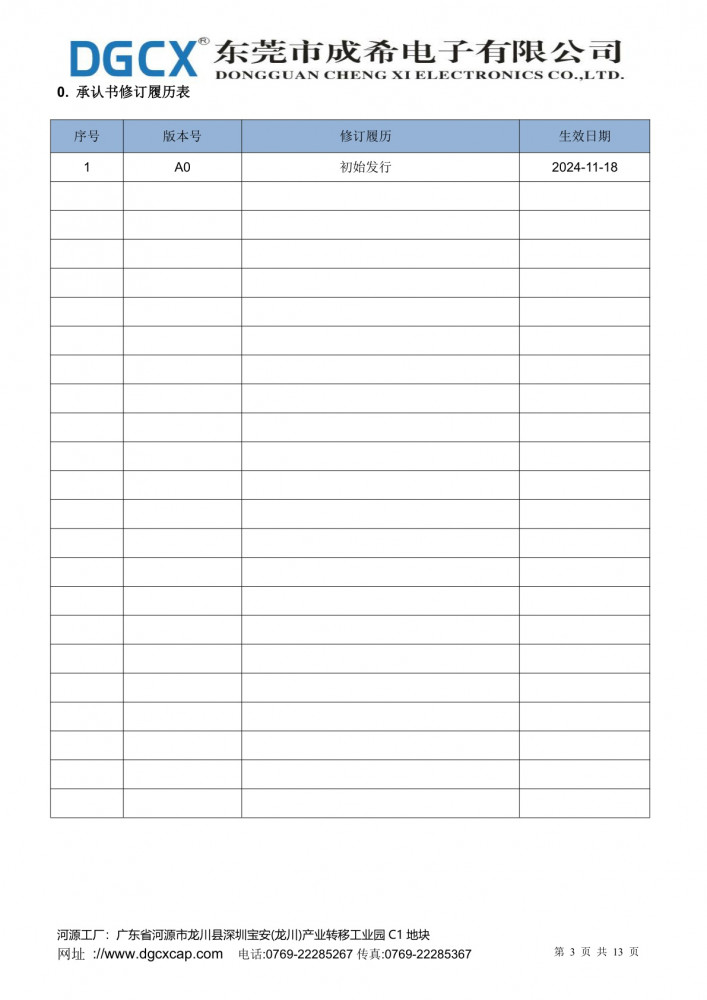 DGCX specification page 3