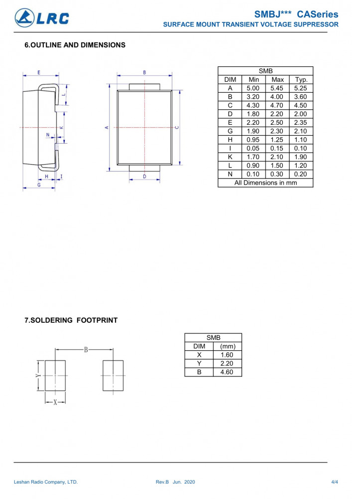 LRC SMBJ CA-series datasheet page 4