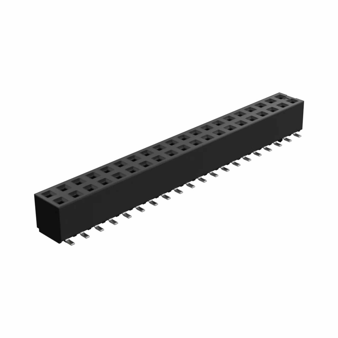 Milli-Grid Receptacle, Surface Mount, Vertical, Top Entry, without Plastic Pegs, without Cap, Tape and Reel, 2.50µm Tin (Sn) Plating, 40 Circuits, Lead-Free