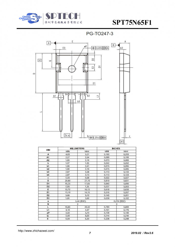 SPT75N65F1 datasheet page 7