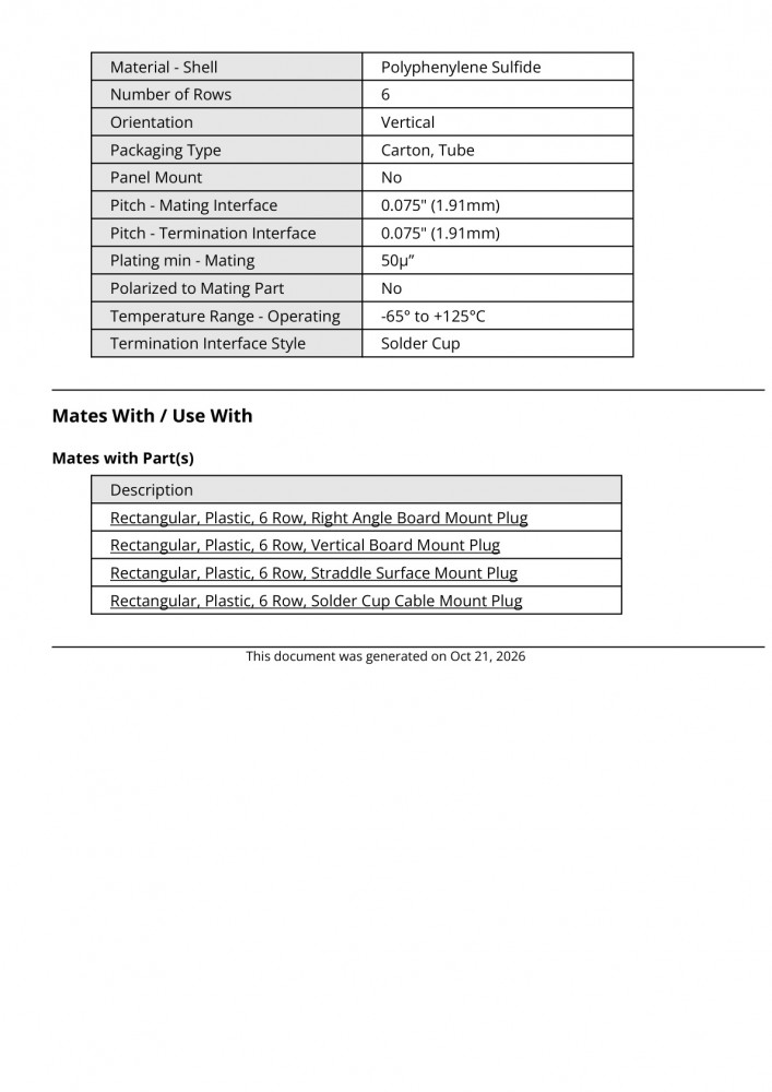 Technical document page 2 for RM642-402-761-0256