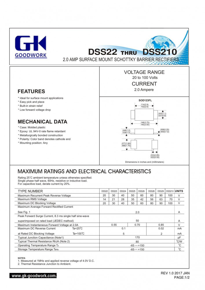 GOODWORK DSS24 datasheet page 1