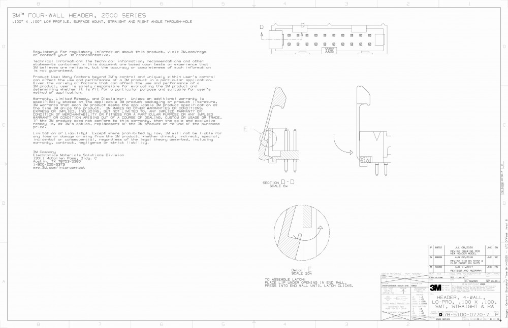 3M 2500 Series header document page 6