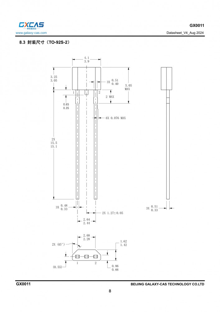 GX0011D datasheet page 8