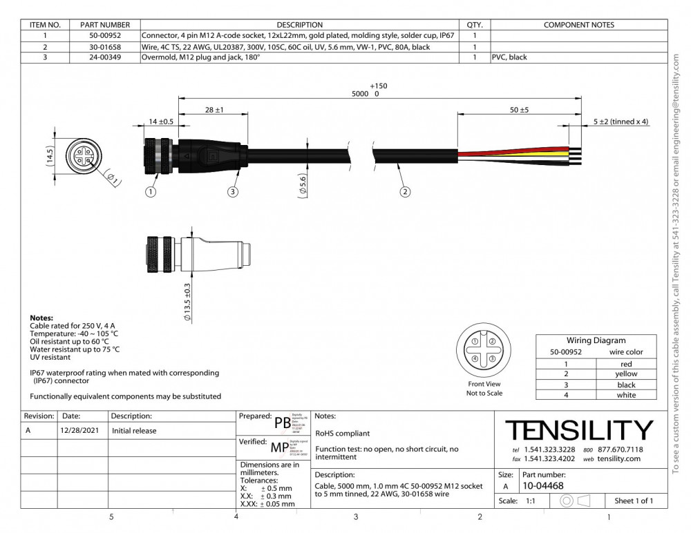 Tensility 10-04468 product drawing preview