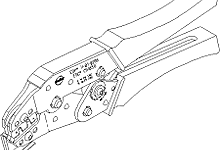 PremiumGrade Hand Crimp Tool for 2.54mm MX64 Terminals, 22-18 AWG