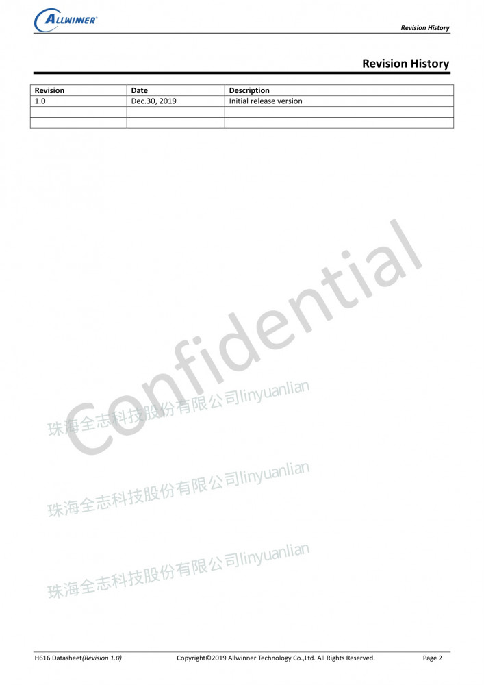 H616 technical document page 2