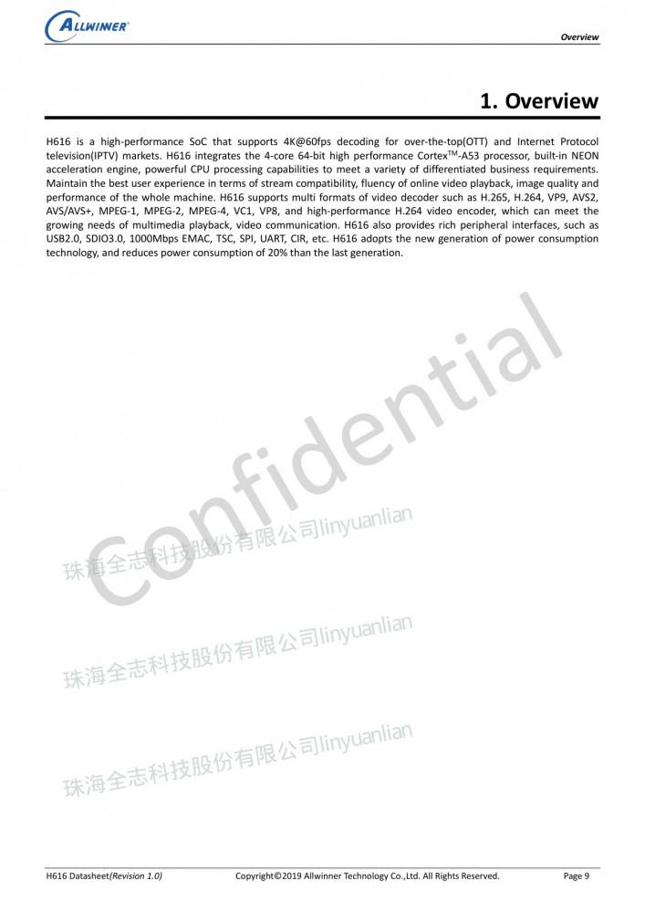 H616 technical document page 9