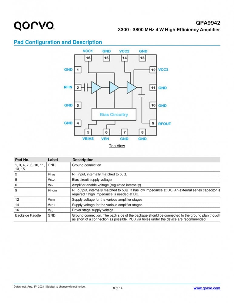 QPA9942 technical document page 8
