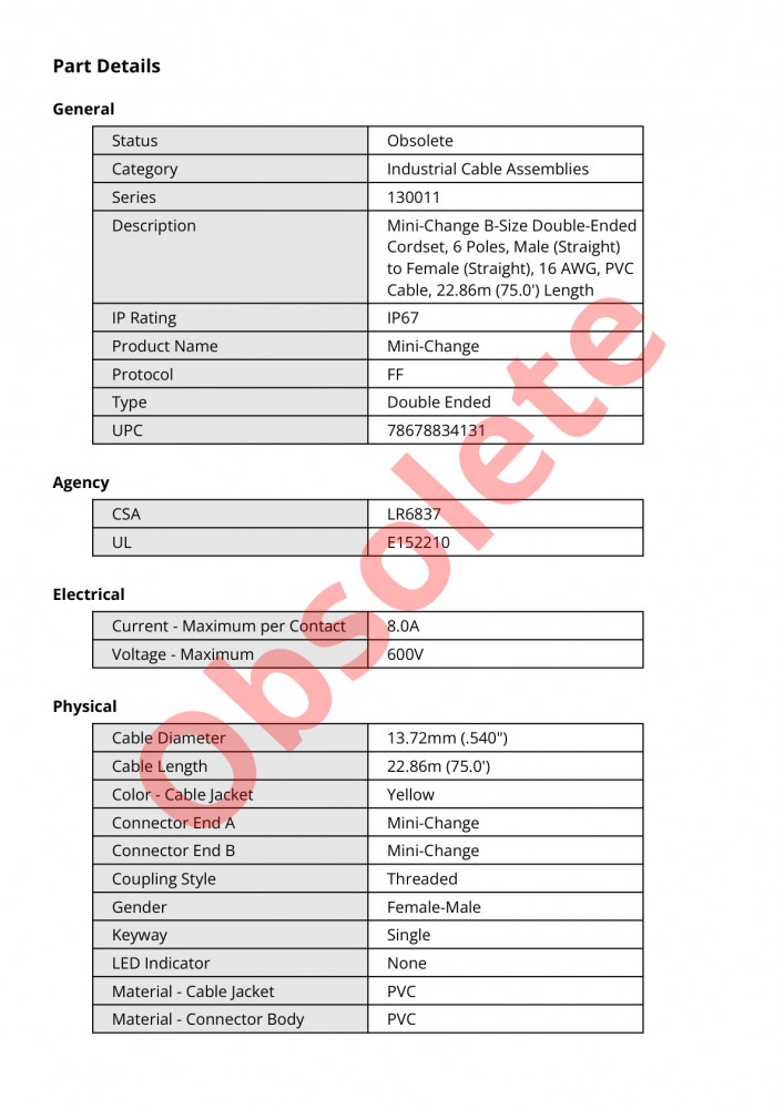 Molex product drawing image, page 2