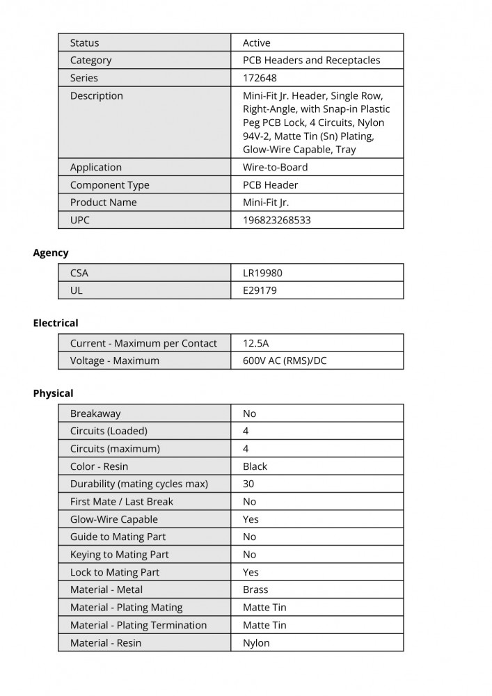 MOLEX 1726486104 technical document page 2