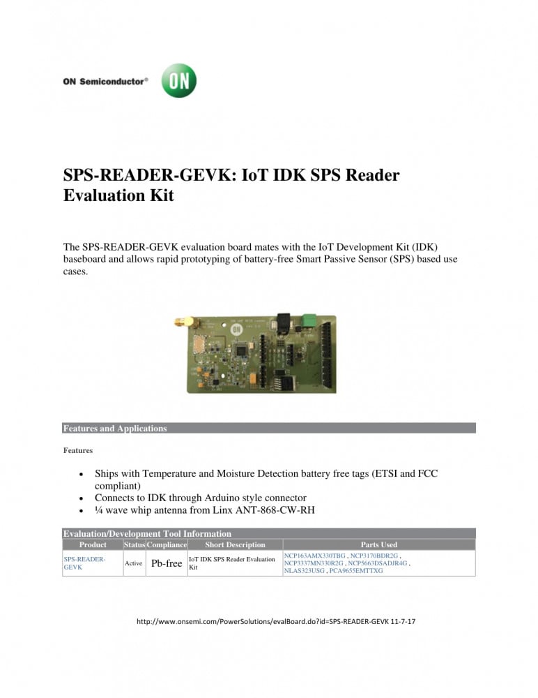 SPS-READER-GEVK technical document preview