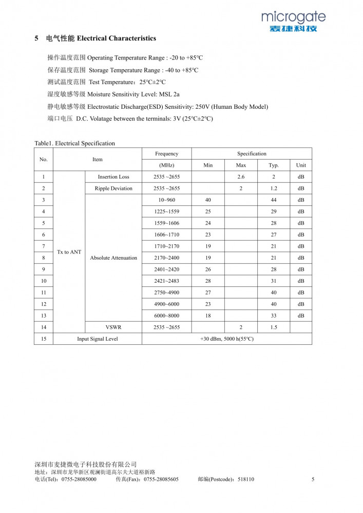 MS11U2G59-TX41NC specification page 5