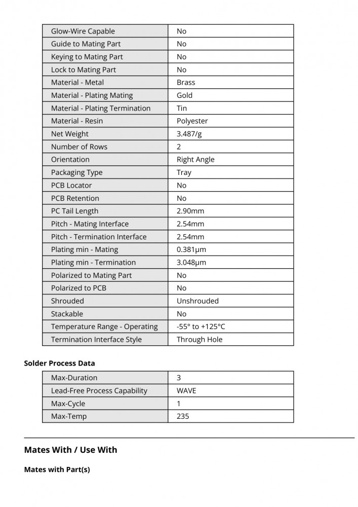 MOLEX 901220788 technical document page 3