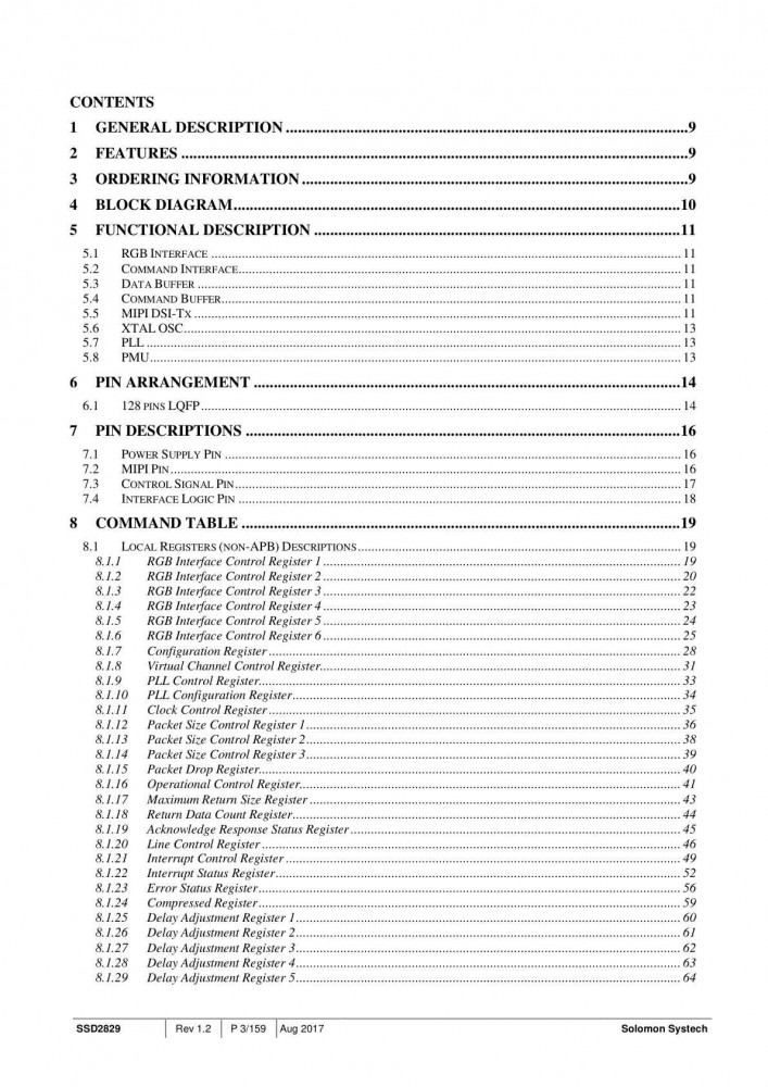 SSD2829 datasheet page 3