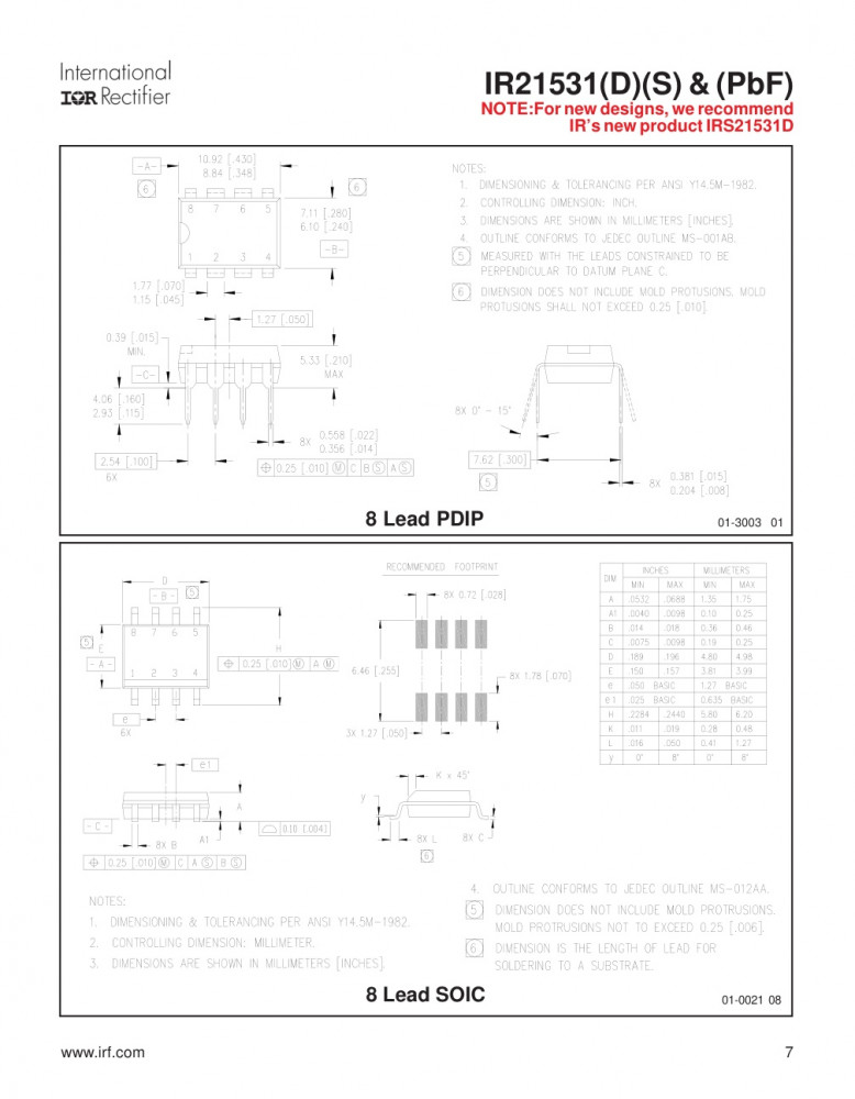 IR21531STRPBF datasheet page 7