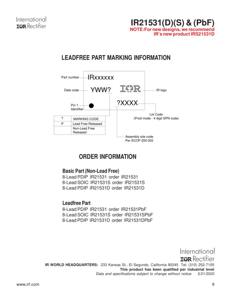 IR21531STRPBF datasheet page 9