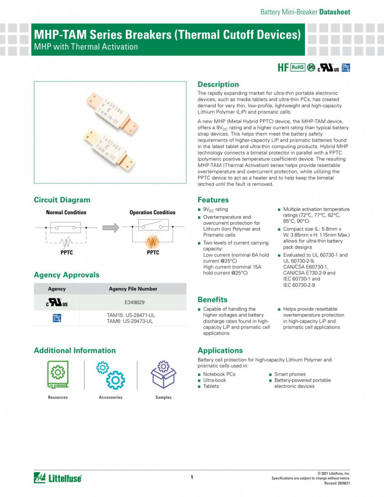 MHP-TAM15-9-82N datasheet page 1