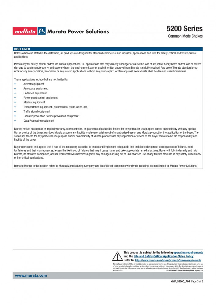 52106C datasheet page 3