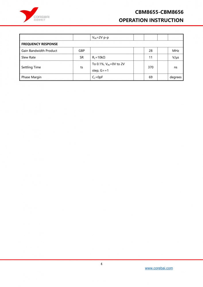 CBM8656 datasheet page 4
