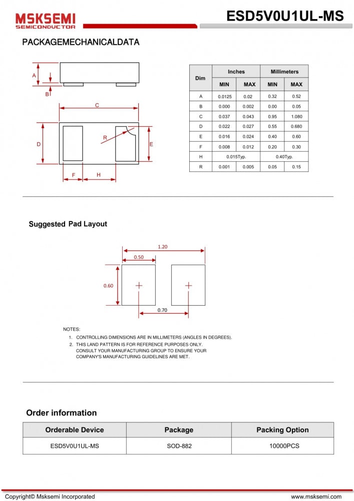 ESD5V0U1UL-MS datasheet page 6