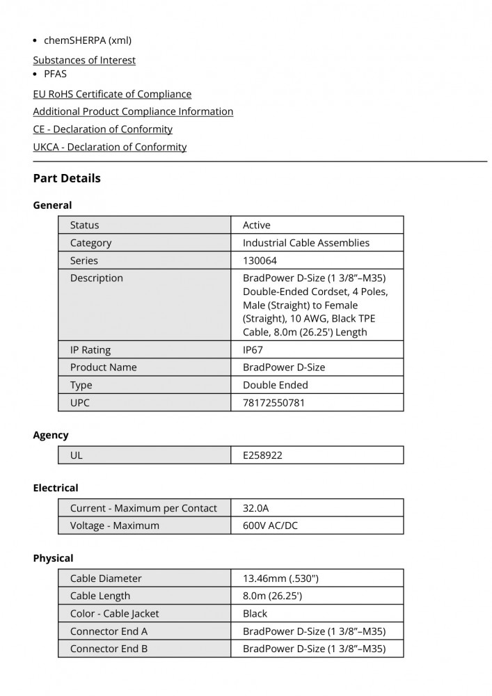 MOLEX 1300640503 technical document page 2