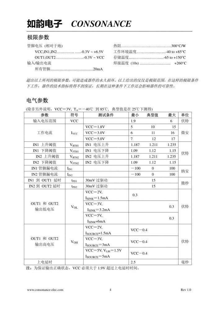 CN303 datasheet page 4
