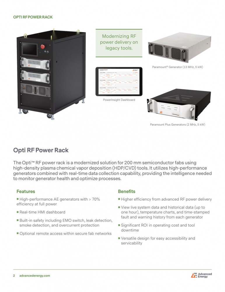 Opti RF Power Rack document preview, page 2