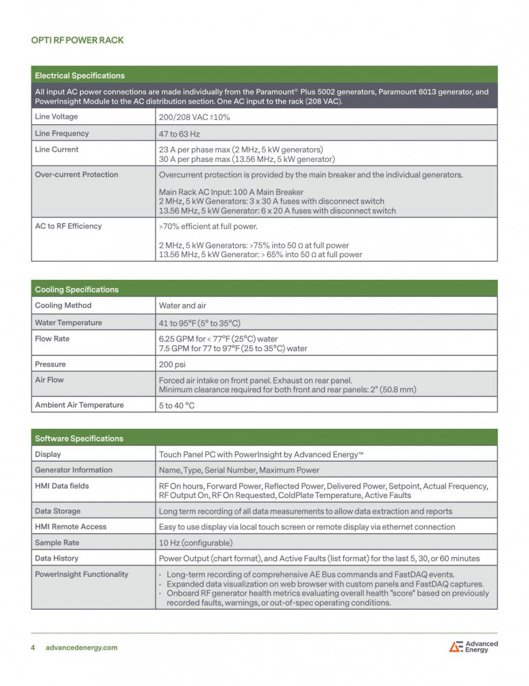 Opti RF Power Rack document preview, page 4