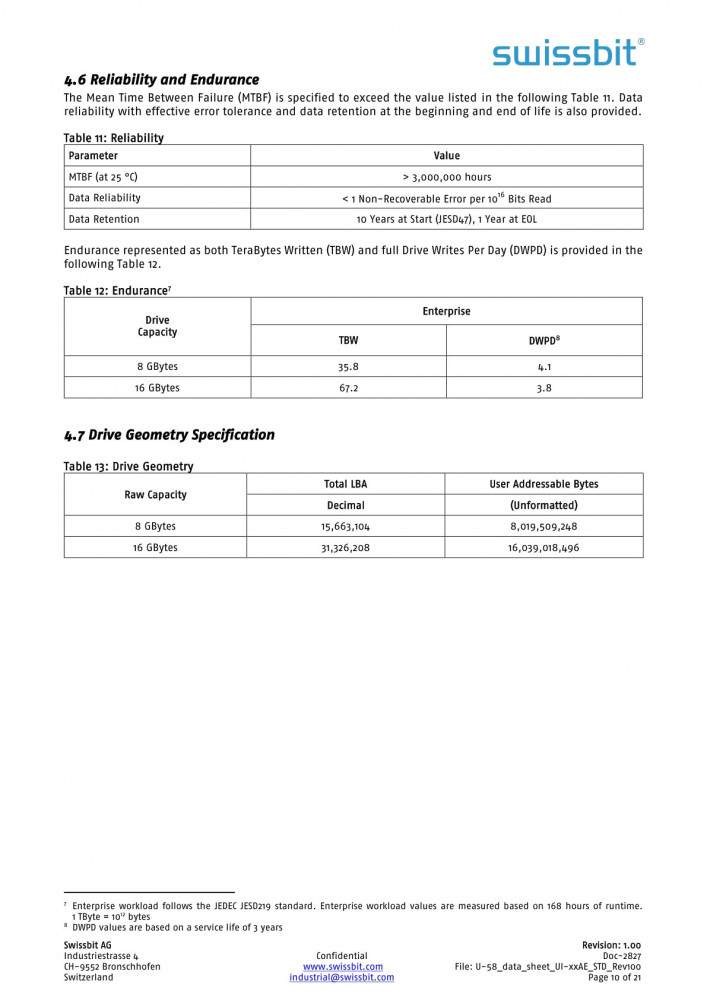 U-58 product datasheet page 10